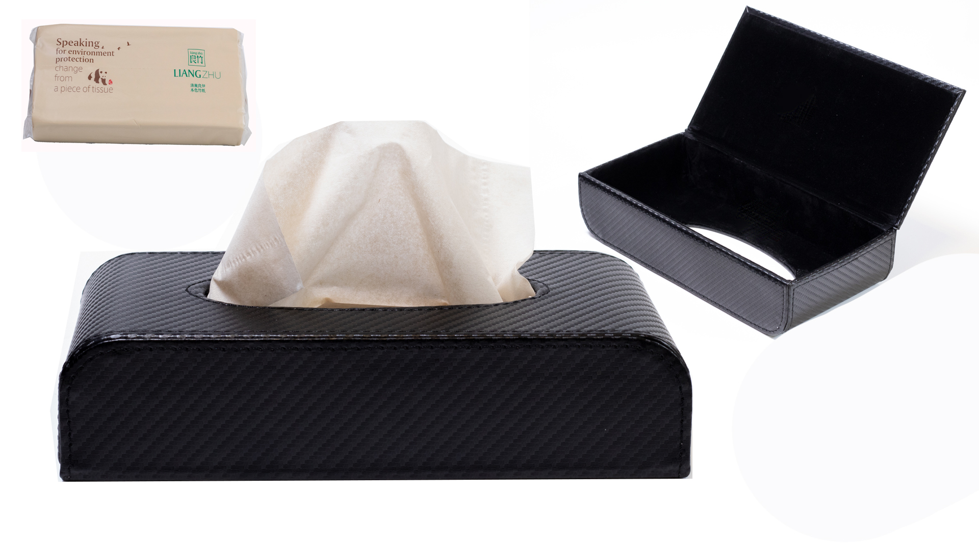 The Custom Edge Carbon Fiber Hand Towel/Tissue Box